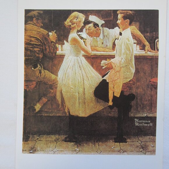 Norman Rockwell | Art | 85x1 Norman Rockwell Bookplate Print After The ...